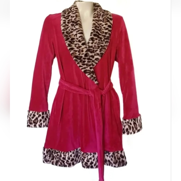 Betsey Johnson | Intimates & Sleepwear | Betsey Johnson Fuchsia Leopard ...